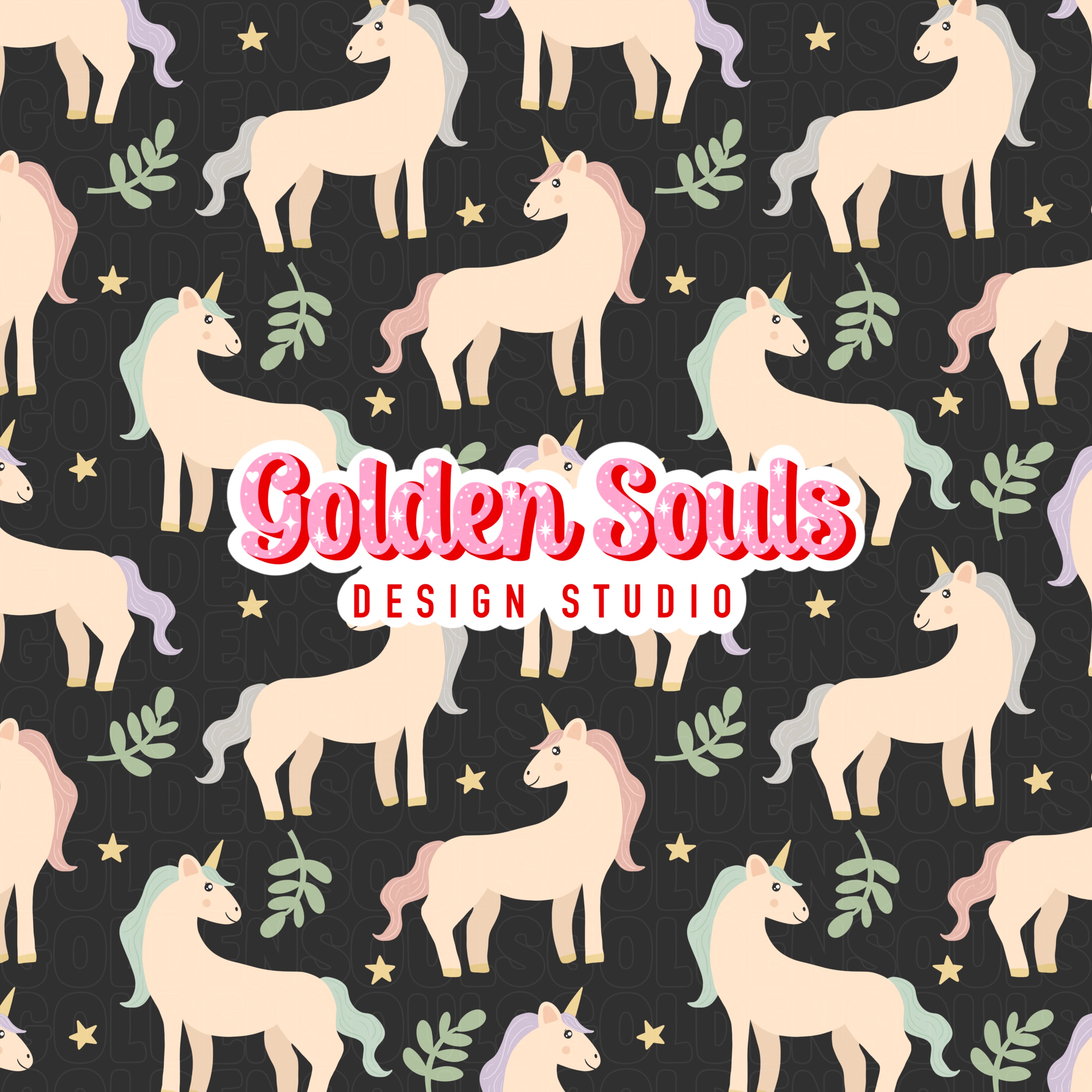 Pastel Neutral Unicorns – Golden Souls Designs Co.